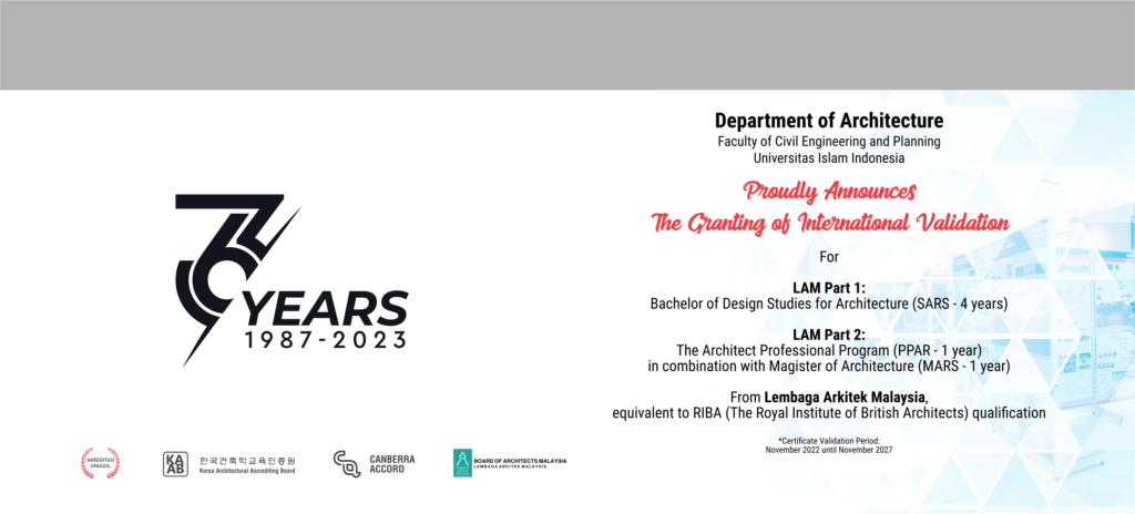 Arsitektur UII – One of The Best Architecture Campuses in Indonesia