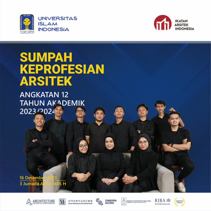12 Lulusan PPAr Ikuti Prosesi Sumpah Keprofesian Arsitek – Arsitektur UII
